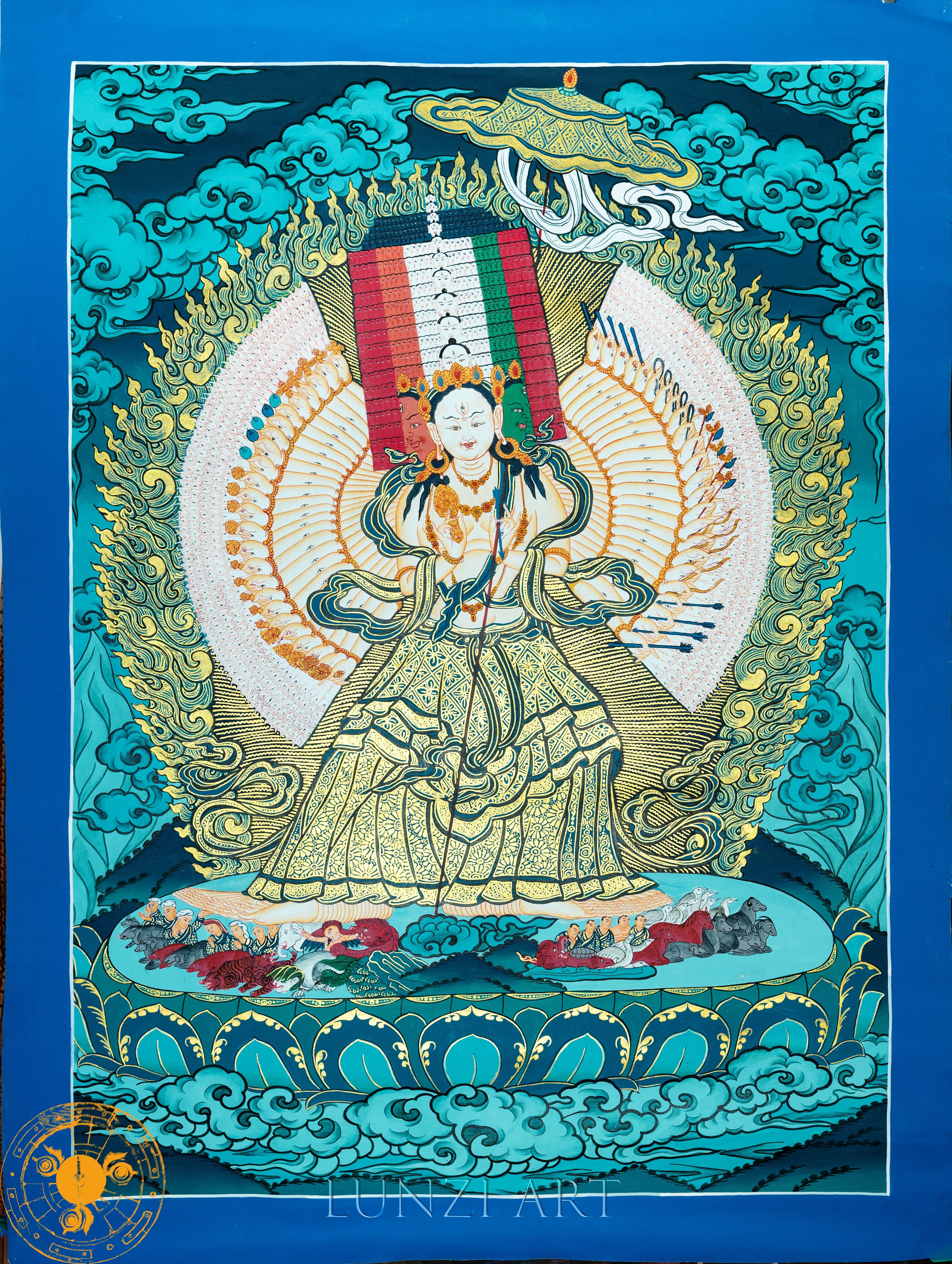 Dukar Thangkas | Sitatapatra White Umbrella Goddess Art – LunziArt ...