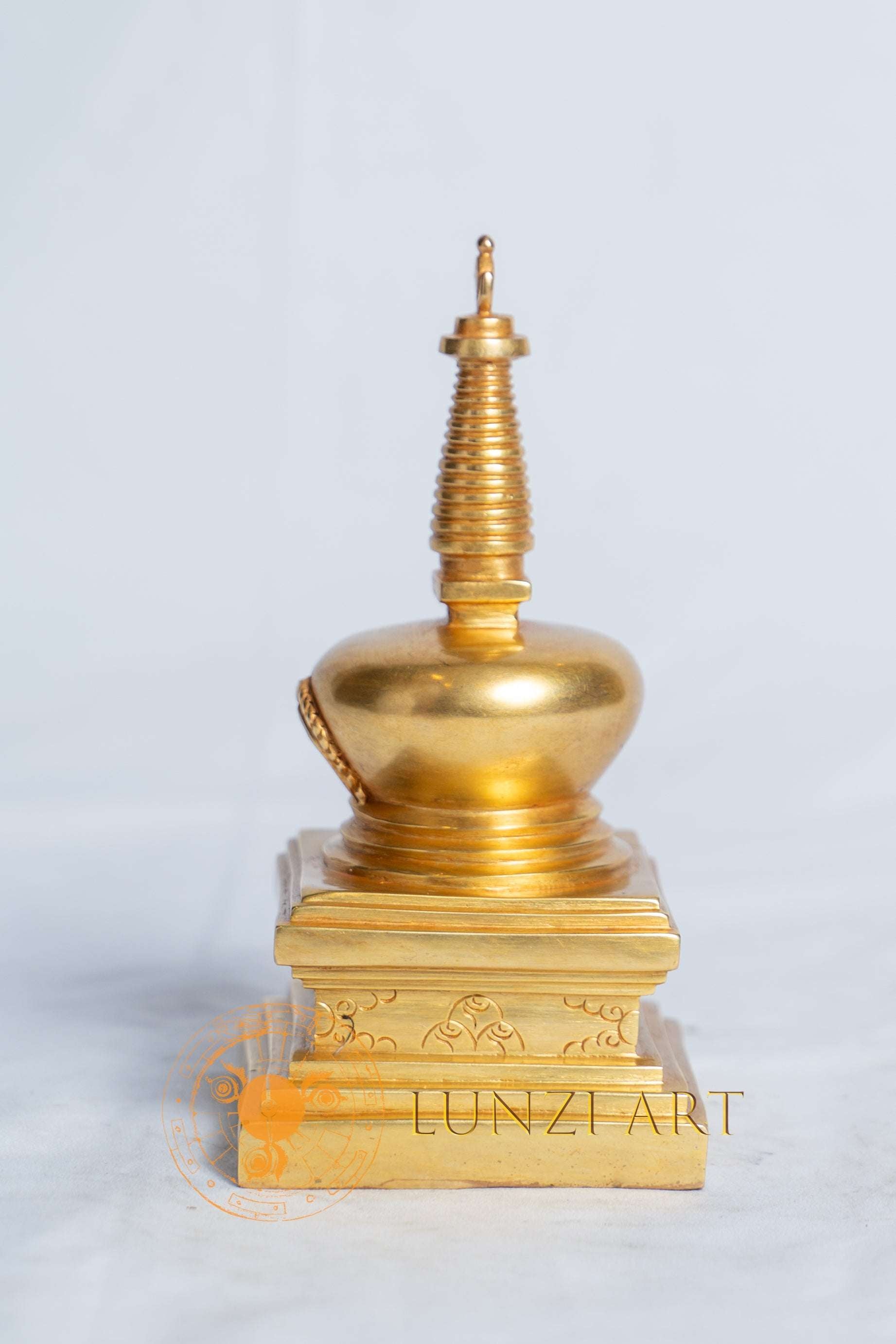 Namgyal Stupa Statue | Pure Copper with 24k Gold Plating – LunziArt ...