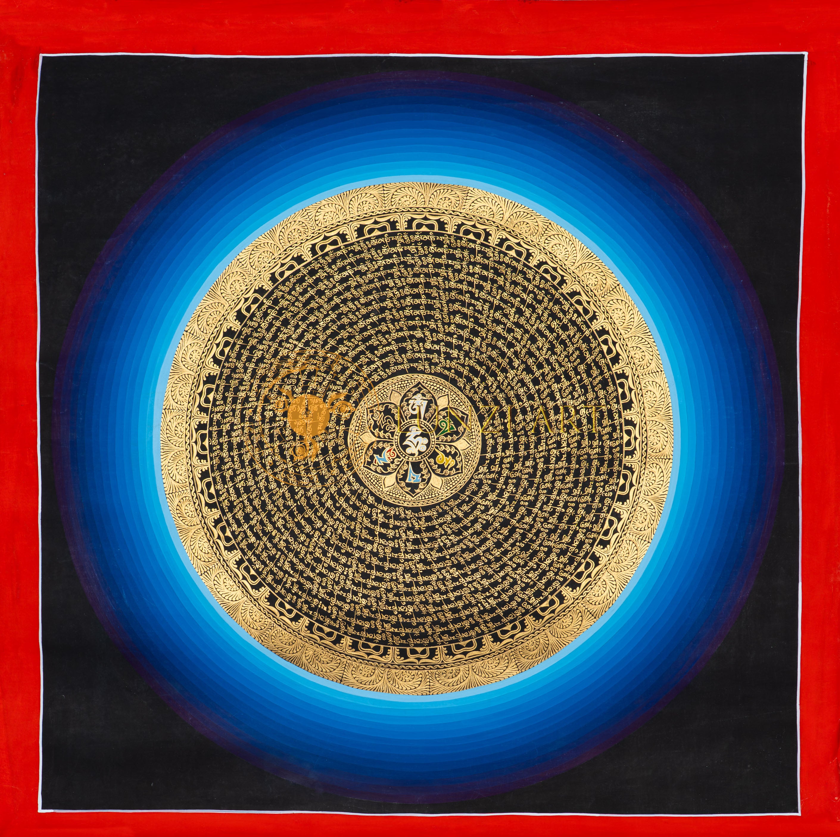 The HUM Mantra Mandala: A Circle of Divine Sound – LunziArt-Nepal ...